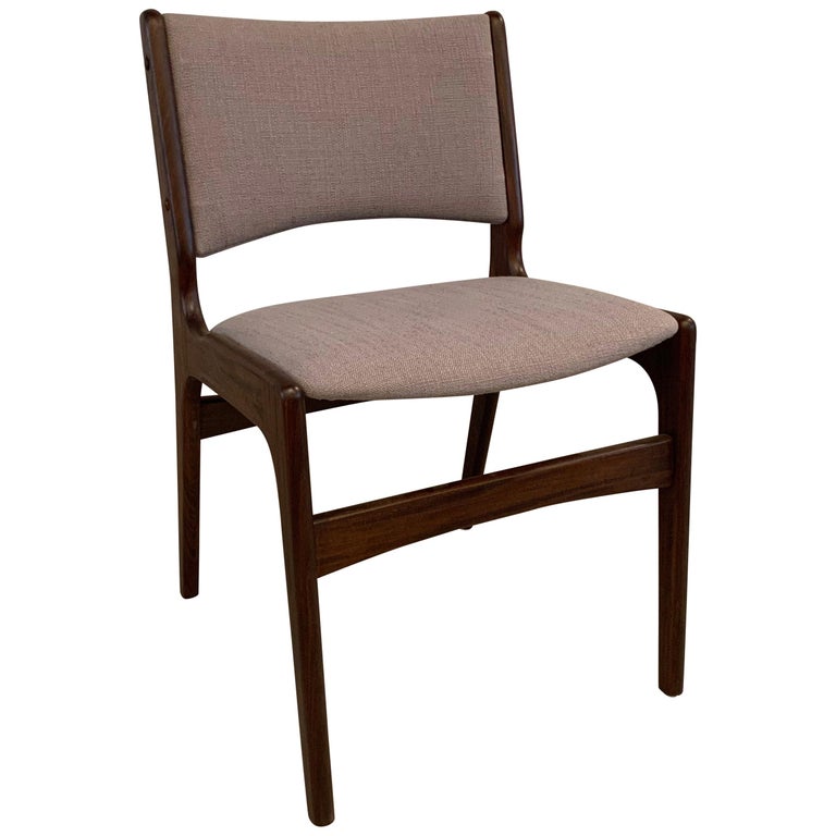 Henning Kjaernulf Teak Side Dining Desk Chair at 1stDibs