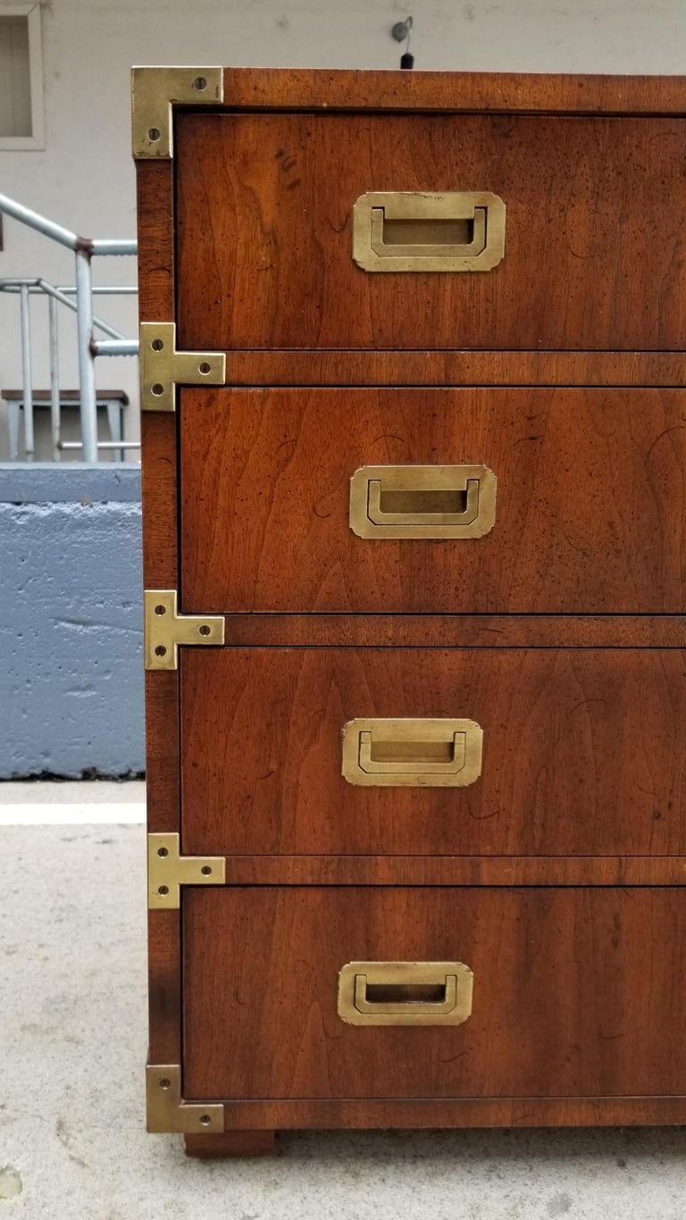 Henredon Campaign Style Chest at 1stDibs