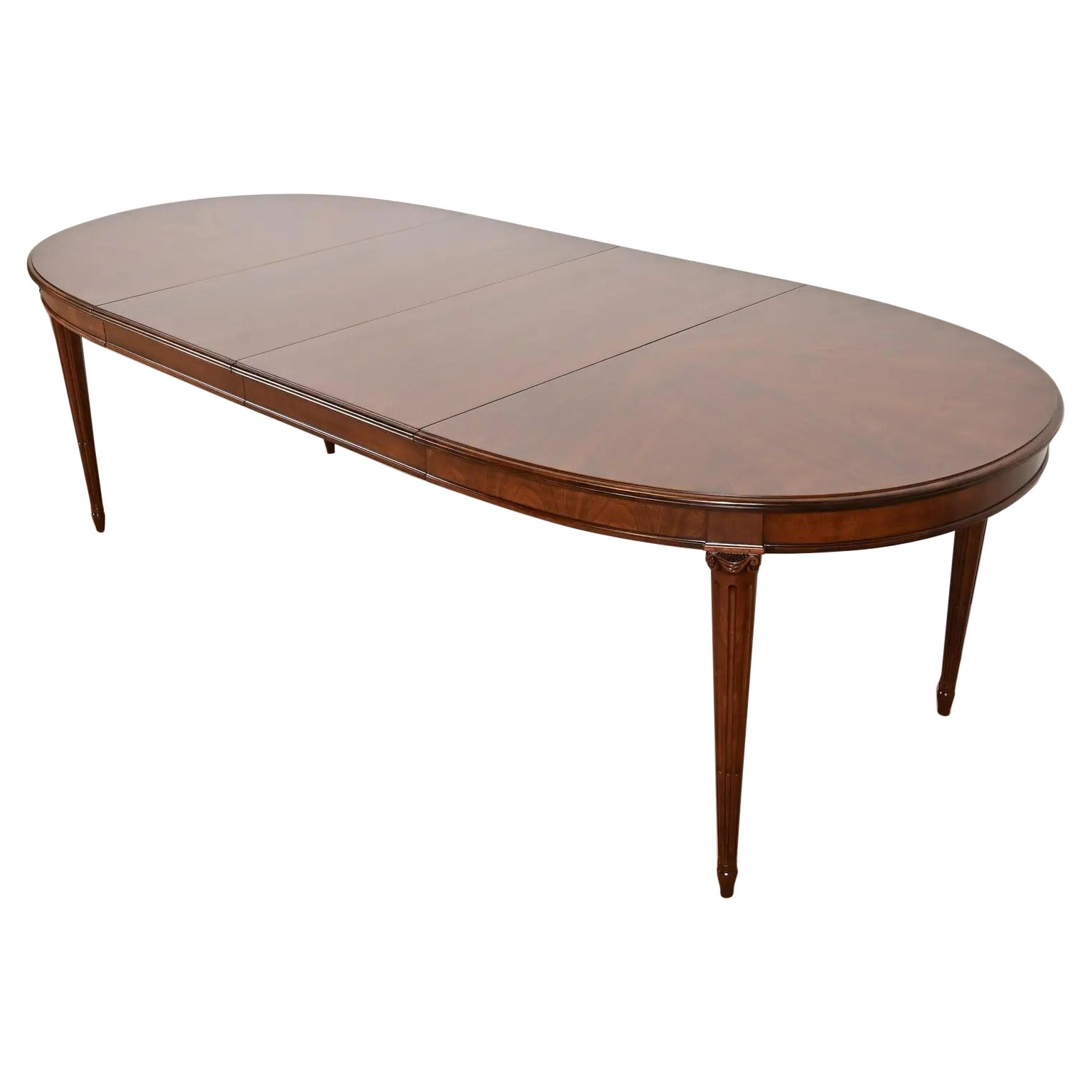 Henredon French Regency Louis XVI Walnut Extension Dining Table ...