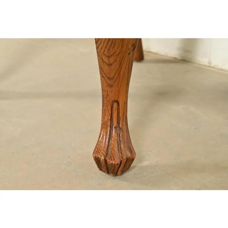 Henredon Georgian Carved Oak and Cane Dining Chairs, Set of Four For ...