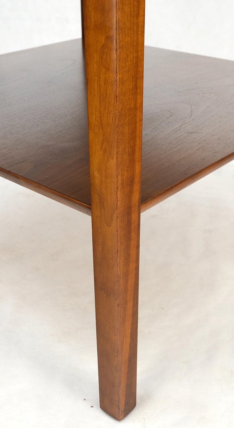 Henredon Heritage Square Walnut Two Tier Side End Coffee Table MINT ...