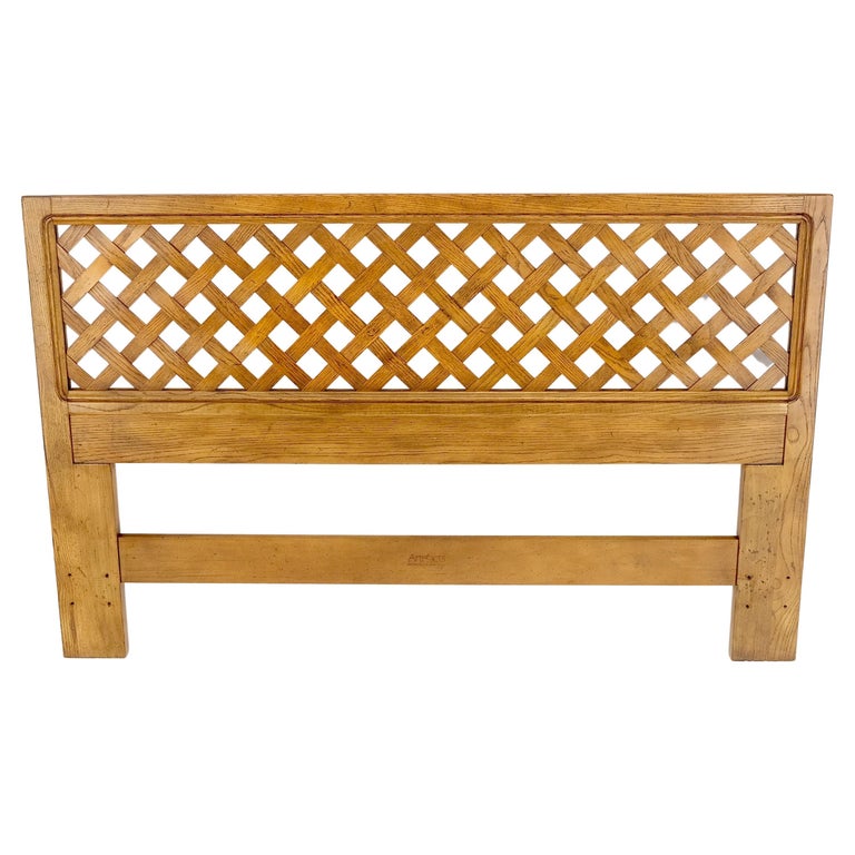 Henredon Lattice Queen or Full Size Headboard Bed Mint! For Sale at 1stDibs