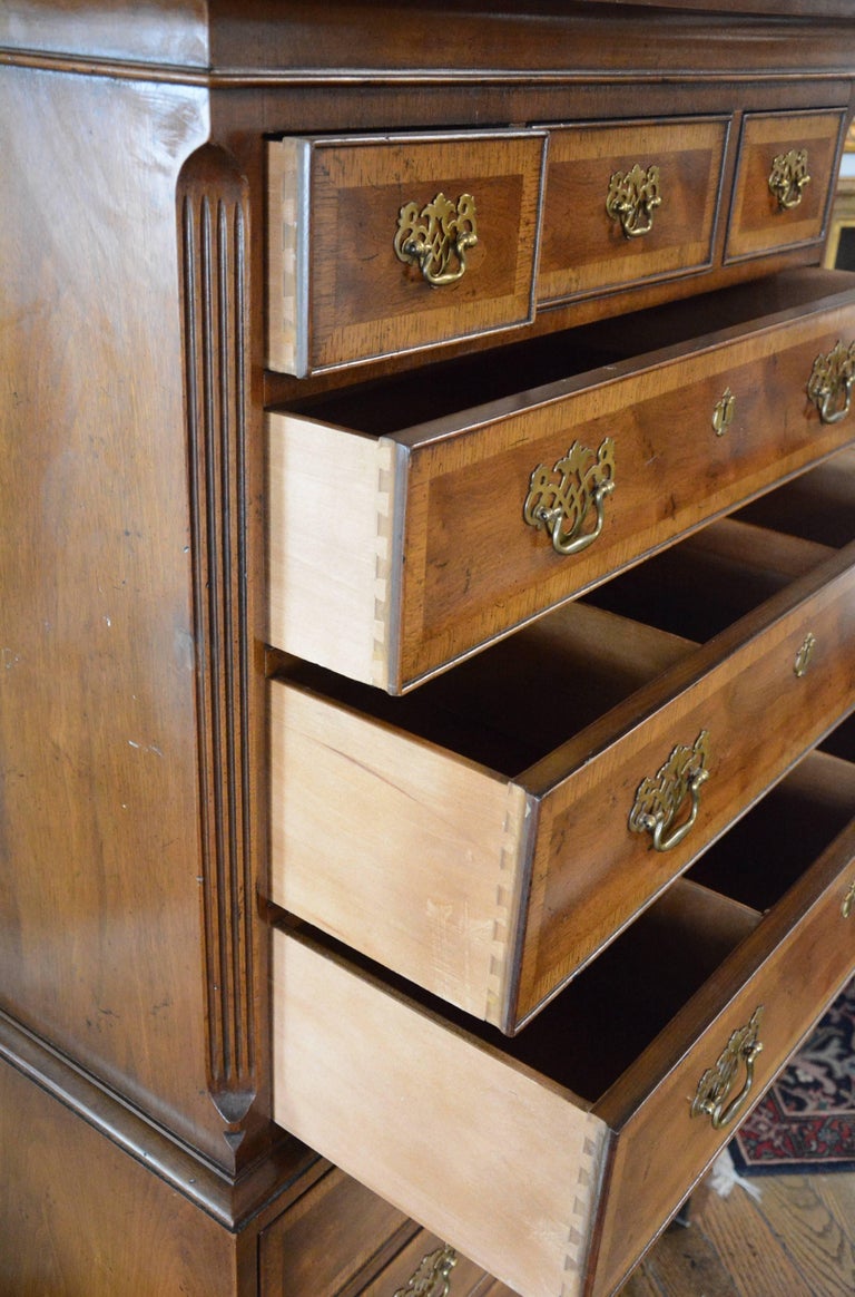 Henredon Mid-20th Century Portfolio Chest on Chest For Sale at 1stDibs