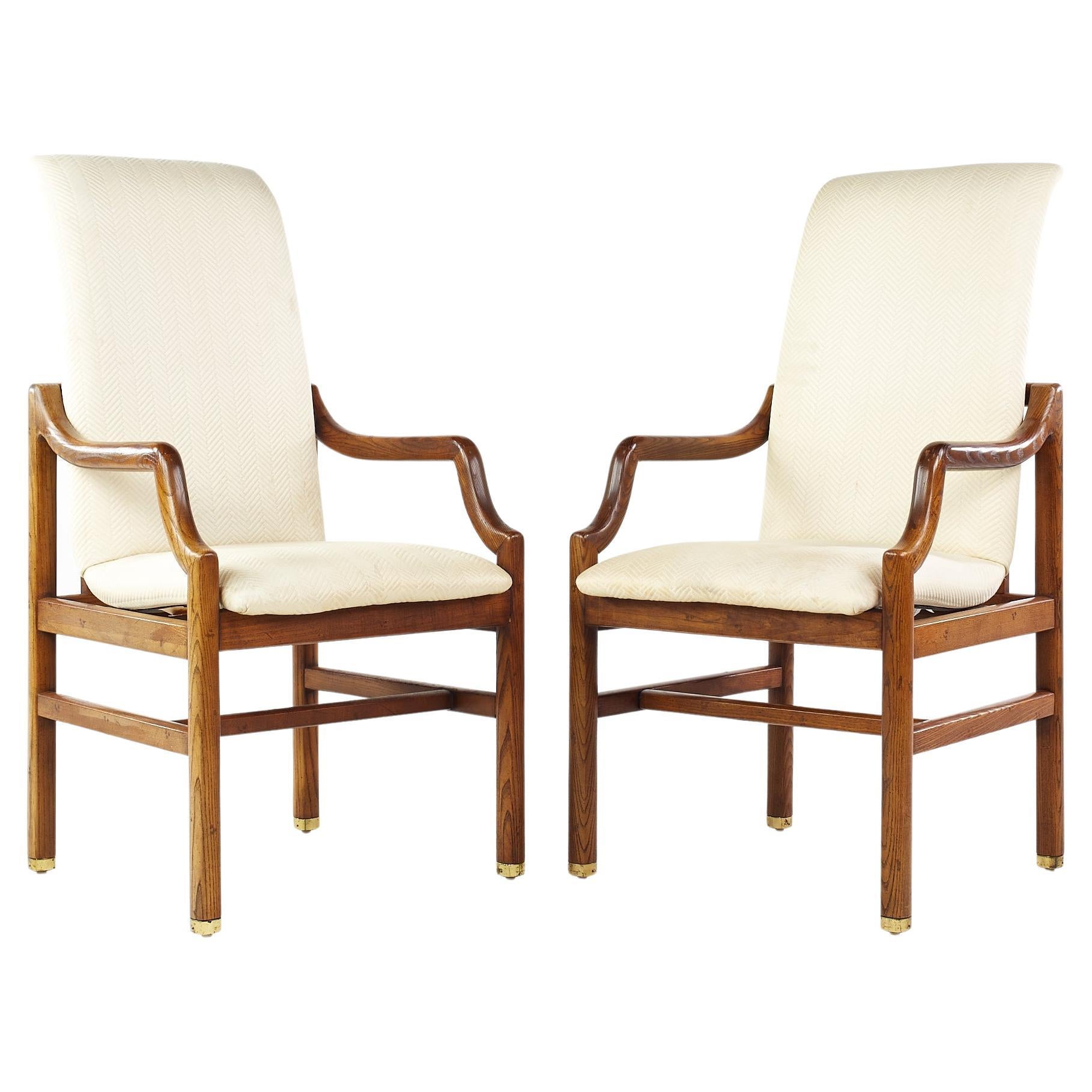 Set of Henredon Dining Chairs 'Four Chairs and Two Captains', 1970s ...