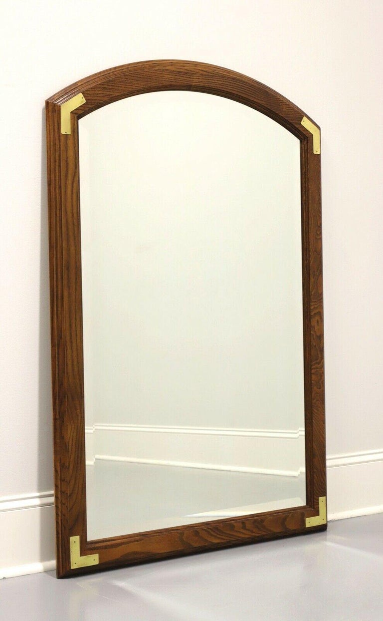 HENREDON Scene One Campaign Style Wall Mirror For Sale at 1stDibs
