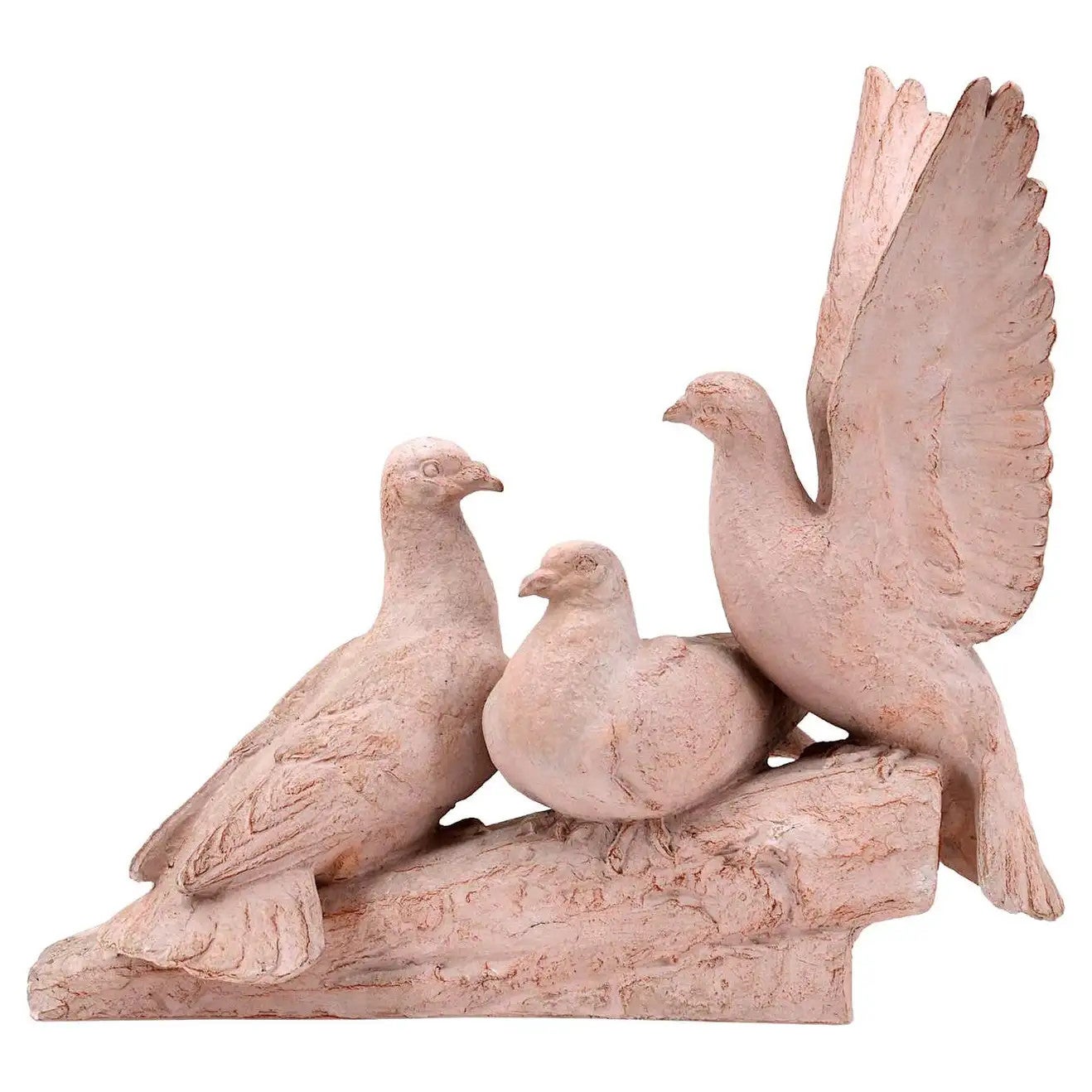Art Deco Terracotta Sculpture ‘Seagulls’ by Henri Bargas, France, circa ...