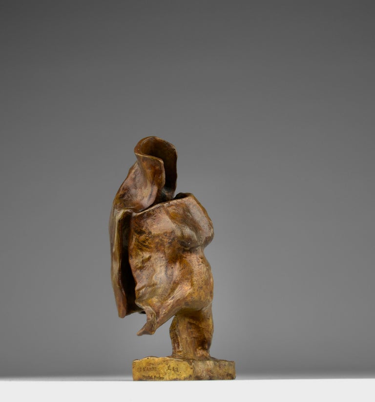 Henri Delanne, "Silhouettes 'Front and Back", Bronze, France, 1980 For ...