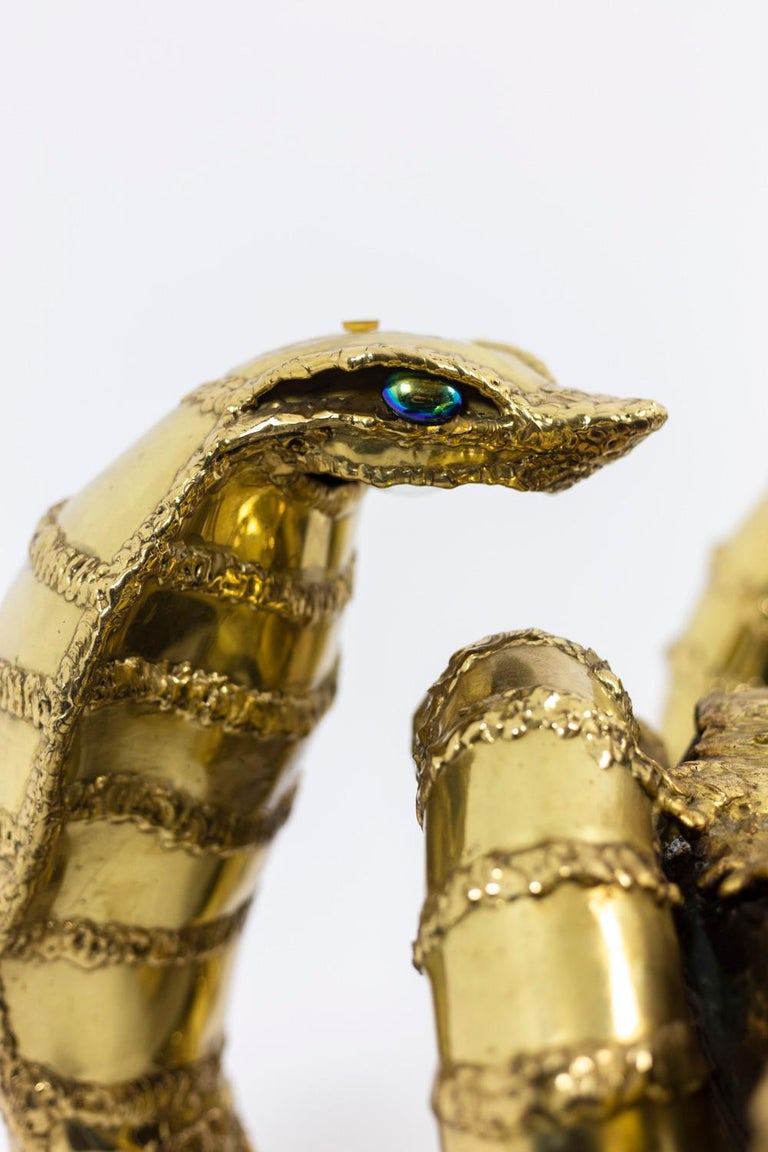 Henri Fernandez, Coffee Table “Cobra”, 1970s For Sale at 1stDibs