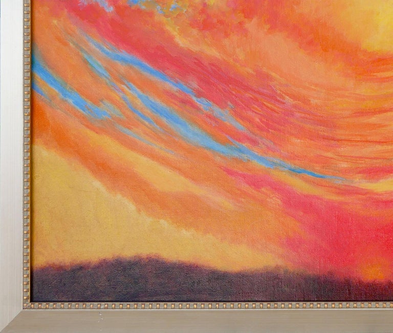 Henri Gadbois - Blue, Orange, and Yellow Abstract Expressionist Sunset ...