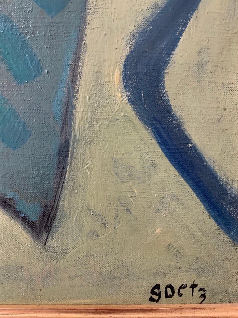 Henri Goetz - HUGE ORIGINAL ABSTRACT SIGNED OIL PAINTING - PARIS GALLERY PROVENANCE at 1stDibs ...