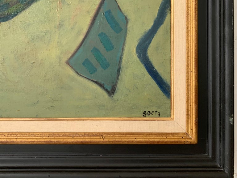 Henri Goetz - HUGE ORIGINAL ABSTRACT SIGNED OIL PAINTING - PARIS ...