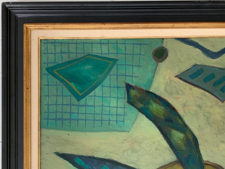 Henri Goetz - HUGE ORIGINAL ABSTRACT SIGNED OIL PAINTING - PARIS ...