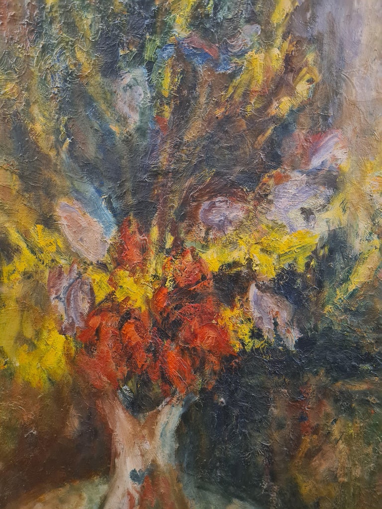 Henri Jonas - Large Scale French Mid Century Oil on Canvas, an Interior ...