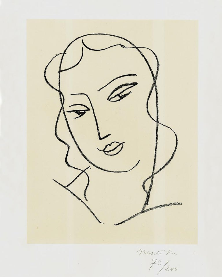 Henri Matisse - Étude pour la Vierge - Tête voilée - 20th Century ...