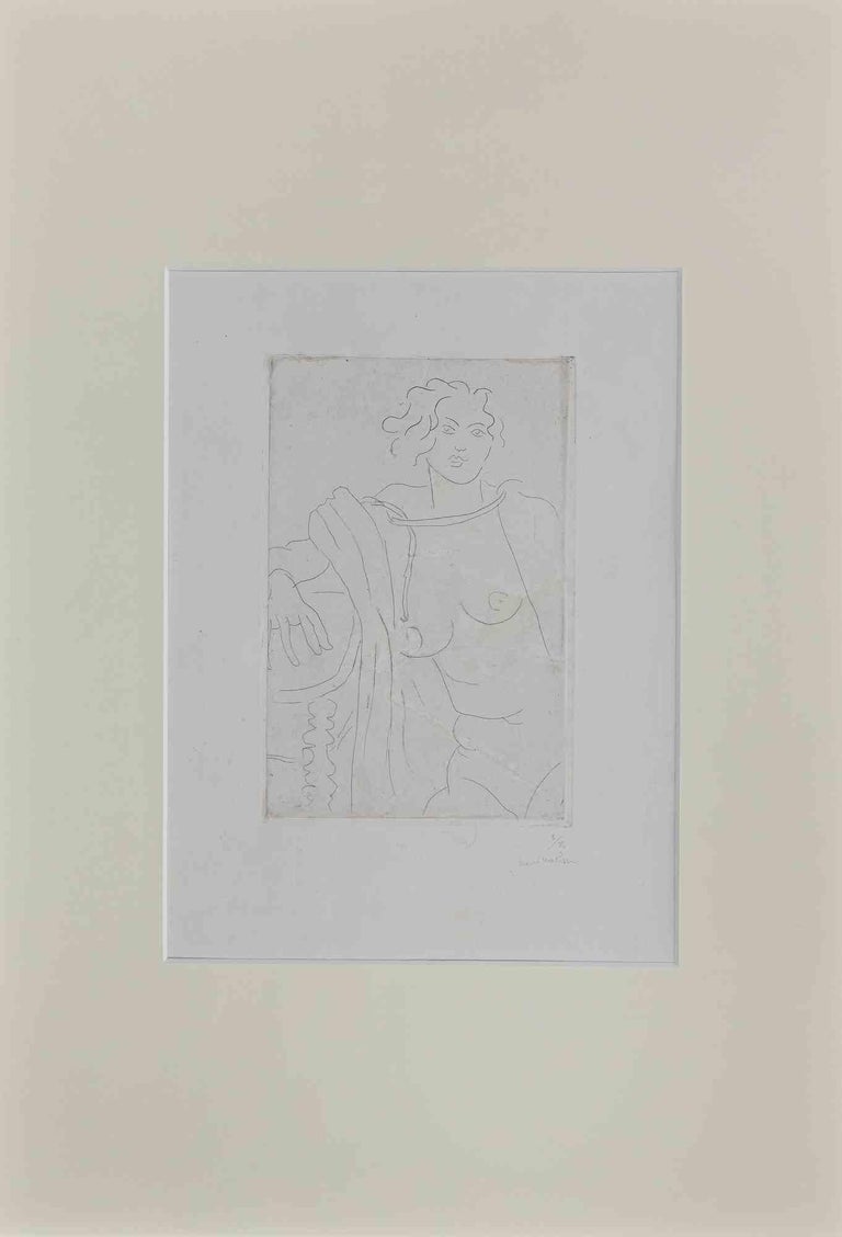 Henri Matisse - Figure assise, le bras droit appuye sur une table ...