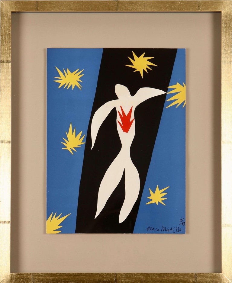 Henri Matisse - Henri Matisse: "The Fall of Icarus", Pochoir, Framed ...