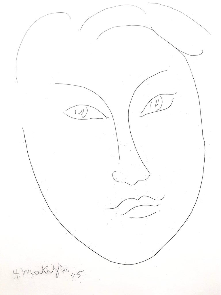 Henri Matisse - Henri Matisse - Young Man - Original Etching at 1stDibs