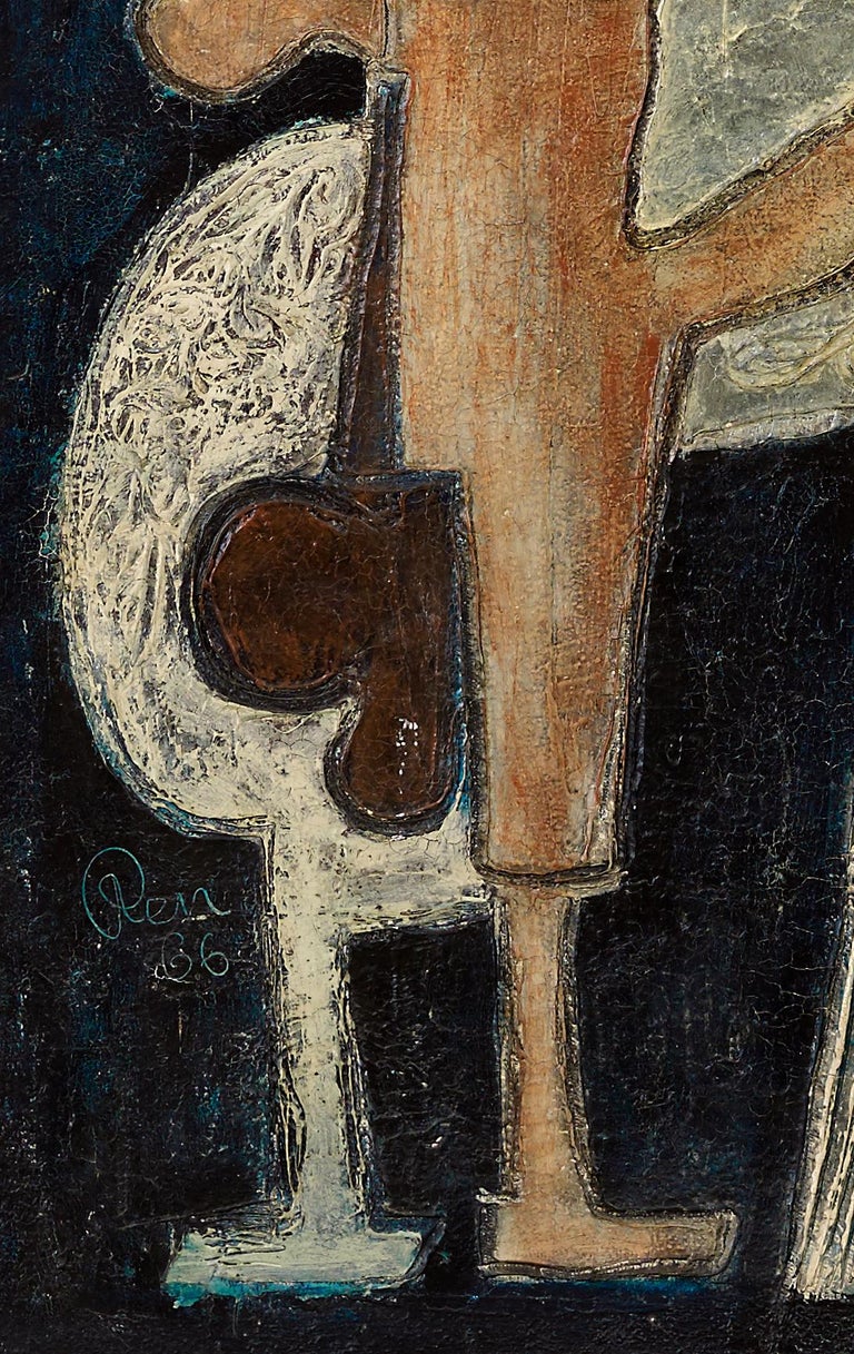 Henri Ren - 'The Painting Palette' Abstract 20th Century painting of a ...