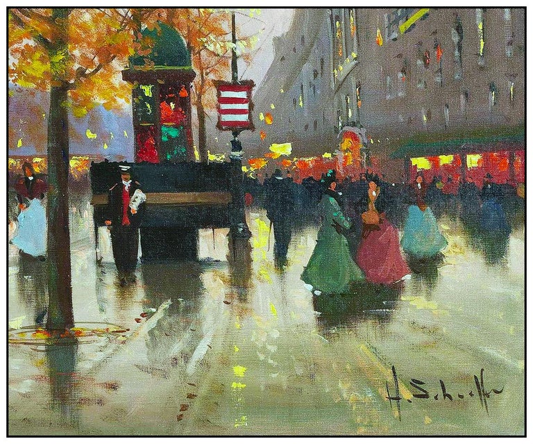 Henri Schäfer - Henri Schaeffer Original Oil Painting On Canvas Paris ...