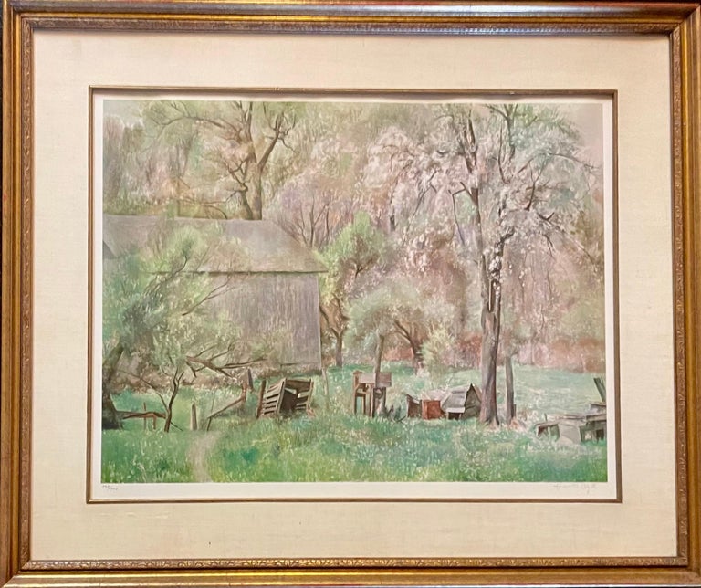 Henriette Wyeth - Brandywine Farm Collotype Lithograph Hand Signed ...