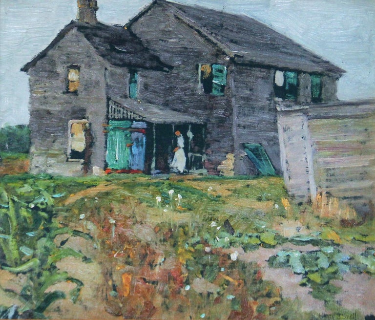 Henry Bayley Snell - Henry Snell, Old Farmhouse, Oil on Board, Signed ...