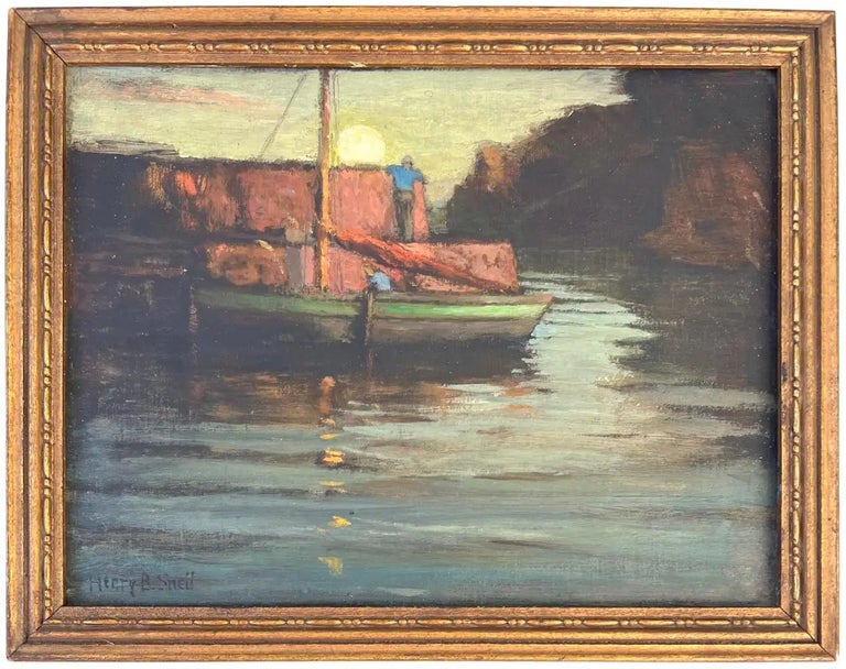 Henry Bayley Snell - Moonrise For Sale at 1stDibs