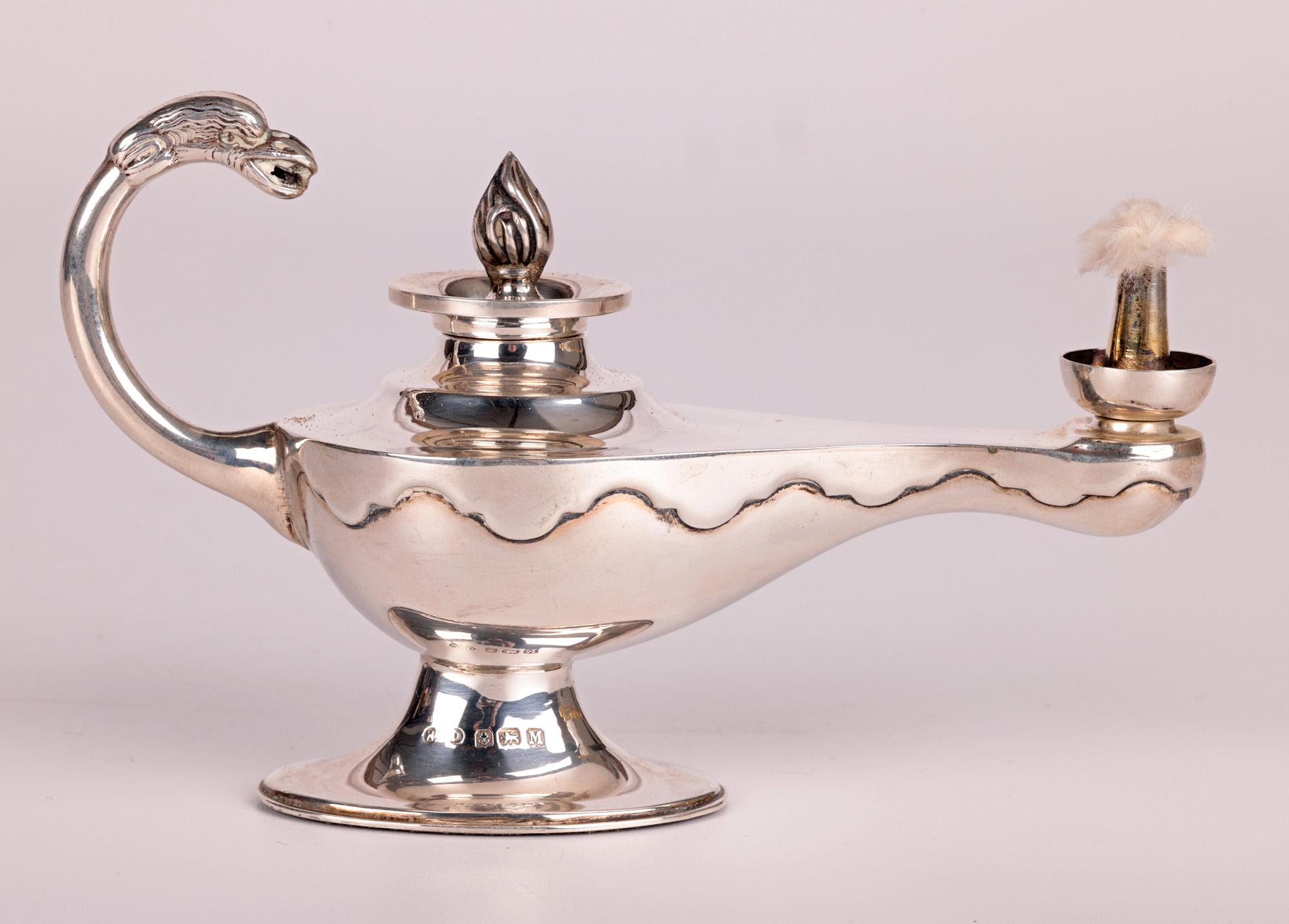 Henry C Davis Novelty Art Deco Aladdin Lamp Table Cigar Lighter For ...