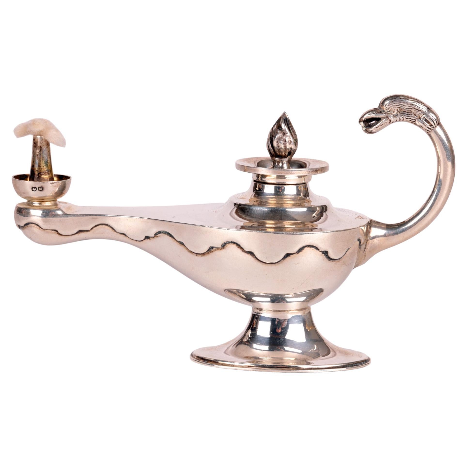 Henry C Davis Novelty Art Deco Aladdin Lamp Table Cigar Lighter For ...