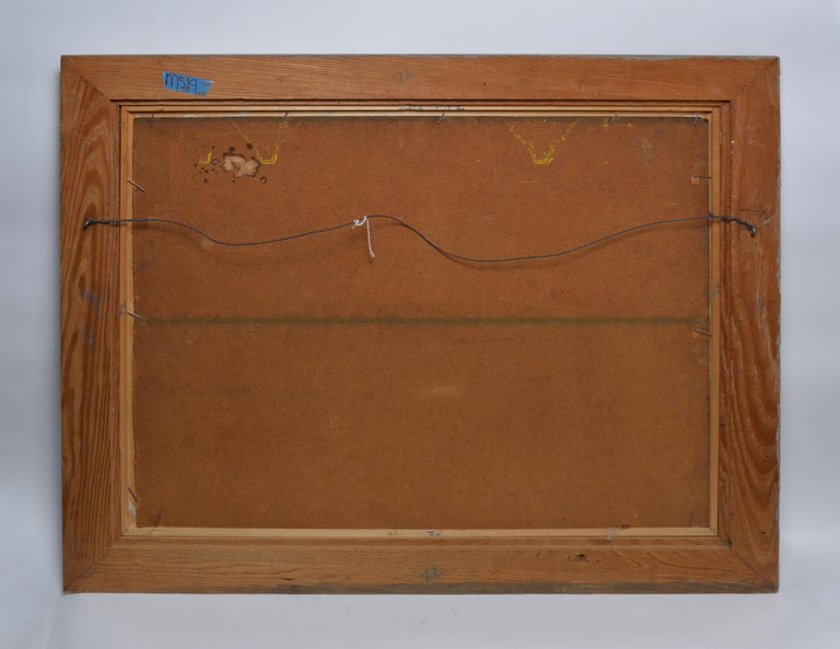 Henry Clarence Pitz - Vintage American Modernist Street Scene Oil ...