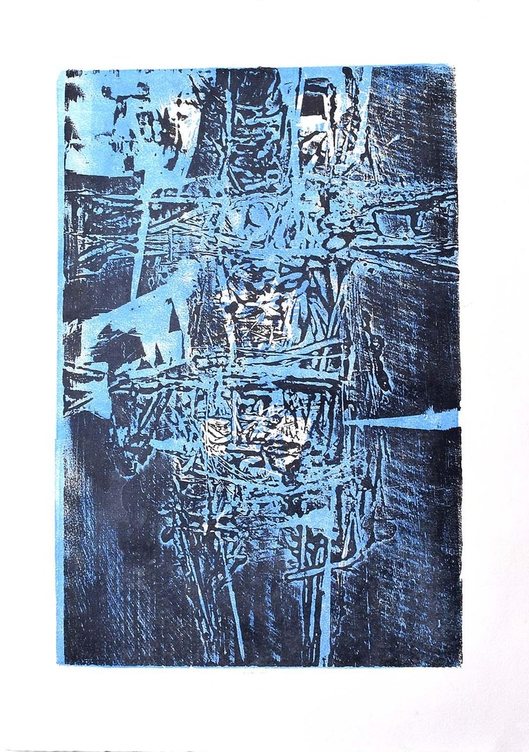 Henry Cliffe - Henry Cliffe (1919-1983) Blue Standing Figure II ...