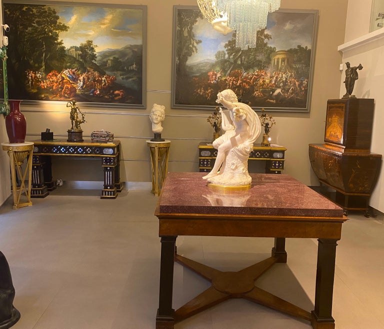 Henry Dasson - ORPHEUS Neoclassical White Marble Sculpture 19' Century ...