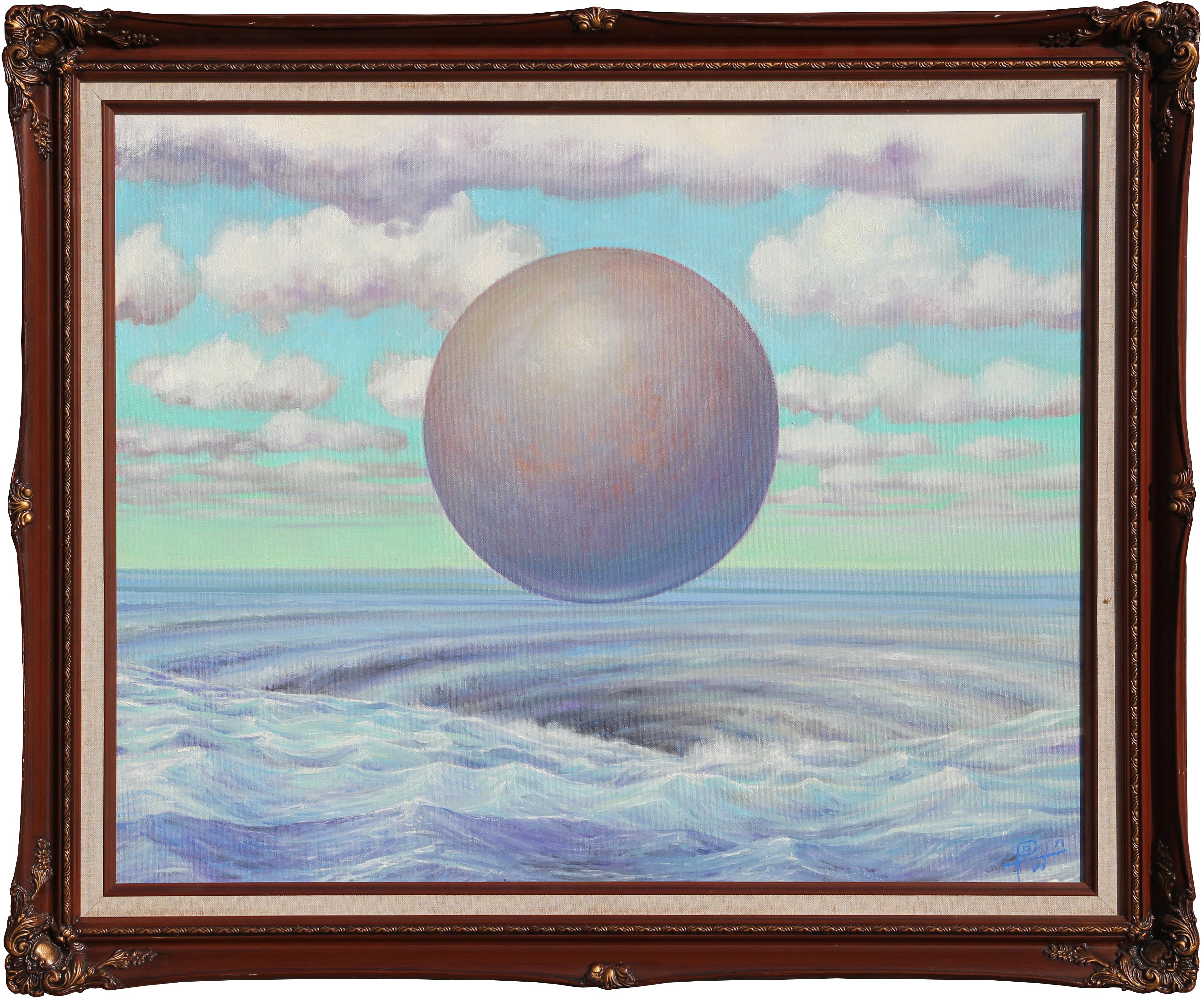 Henry David Potwin - "Lady Lake" Surreal Blue and Green Abstract ...