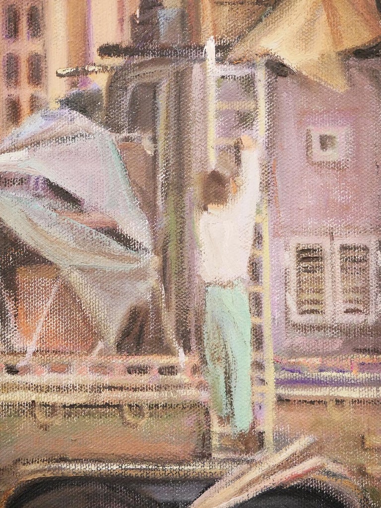 Henry David Potwin - "Migration" Colorful Contemporary Surrealist City ...