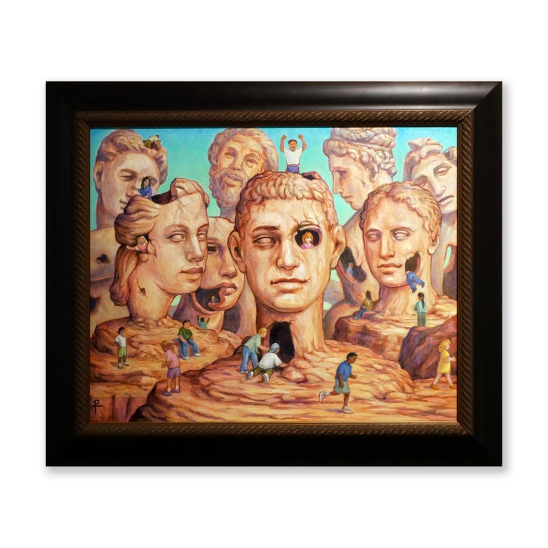 Henry David Potwin - "Playground of the Past" Colorful Contemporary ...