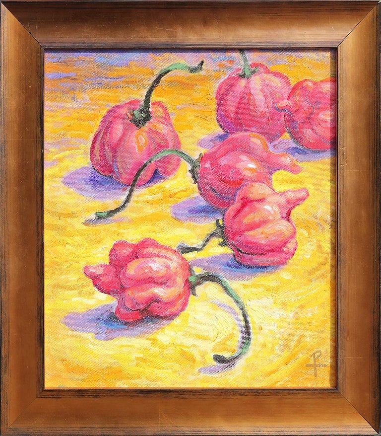 Henry David Potwin - "Six Scorpions" Contemporary Yellow and Red ...