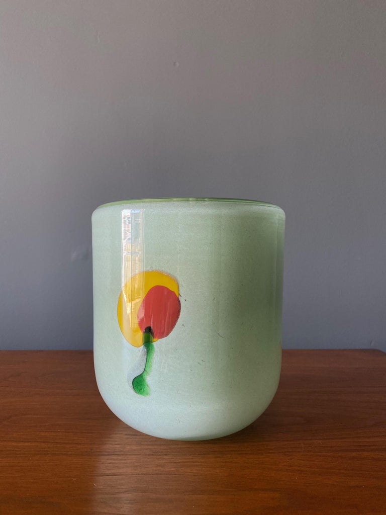 Henry Dean Art Glass Bowl, circa 1980 For Sale at 1stDibs