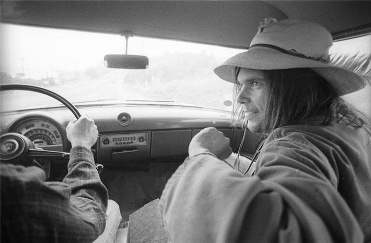 Henry Diltz - Neil Young, Laughing, Broken Arrow Ranch, Half Moon Bay ...