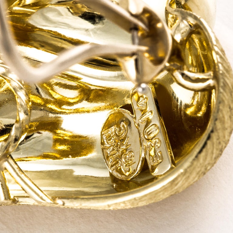 Henry Dunay 18K Gold Sabi Earrings For Sale at 1stDibs