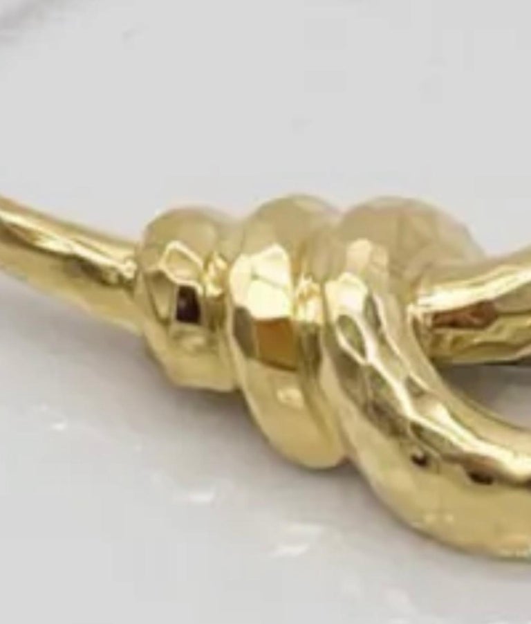 Henry Dunay Seashell Brooch/Pin Hammered Finish 18K Yellow Gold For ...