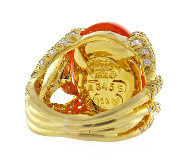 Henry Dunay Tangerine Moonstone Ring at 1stDibs