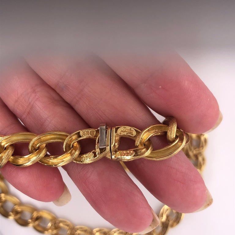Henry Dunay Yellow Gold and Diamond Sabi Necklace For Sale at 1stDibs