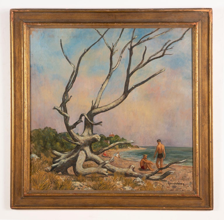 Henry Ernest Schnakenberg - Antique American Modernist Male Beach ...