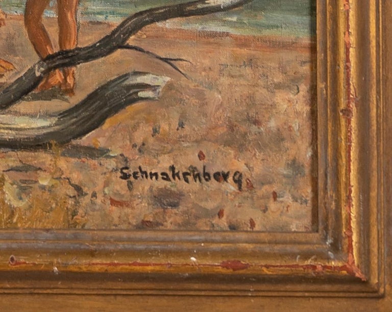 Henry Ernest Schnakenberg - Antique American Modernist Male Beach ...