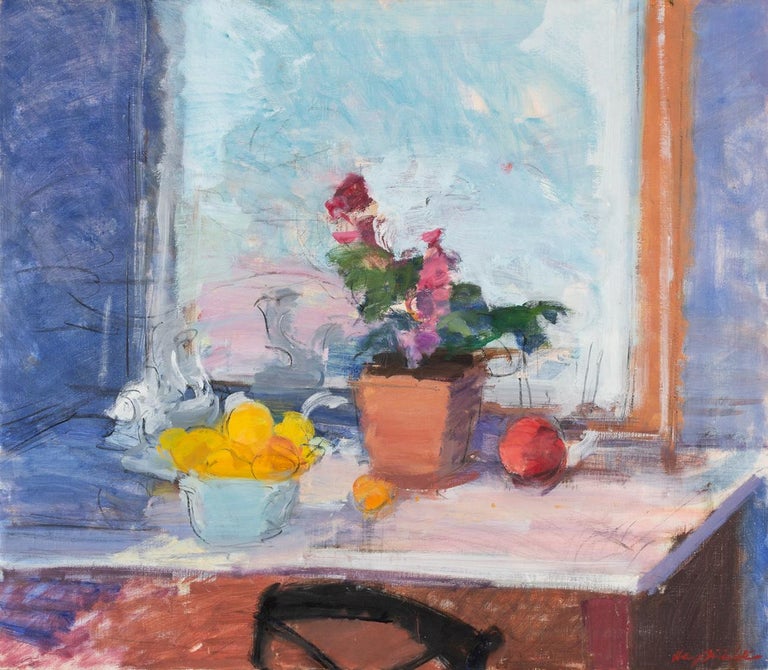 Henry Finkelstein - Still Life with Cyclamen at 1stDibs