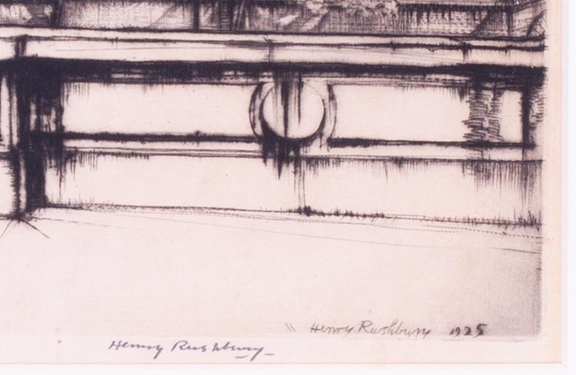 Henry George Rushbury - Early 20th Century etching of St. Gervais ...