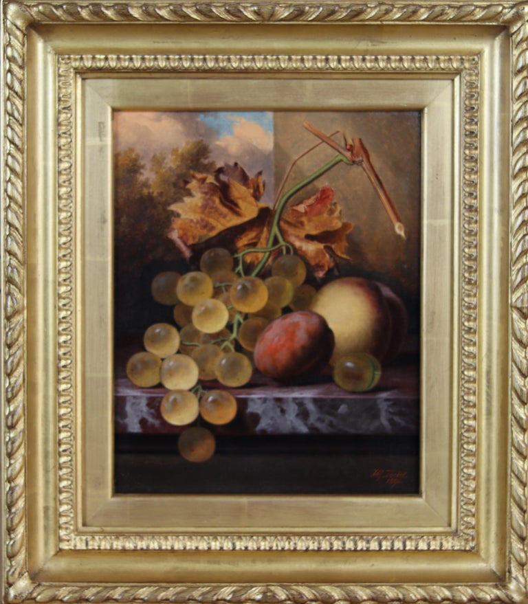 Henry George Todd - A Pair of Still Life of Fruits on a Ledge 2 For ...
