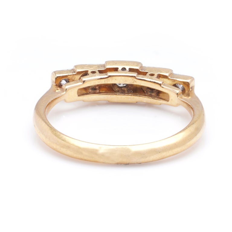 Henry Griffith and Sons Art Deco Platinum and Gold Ring with Diamonds ...