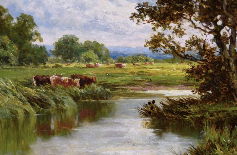 Henry H. Parker - 19th Century Surrey landscape oil painting of the ...