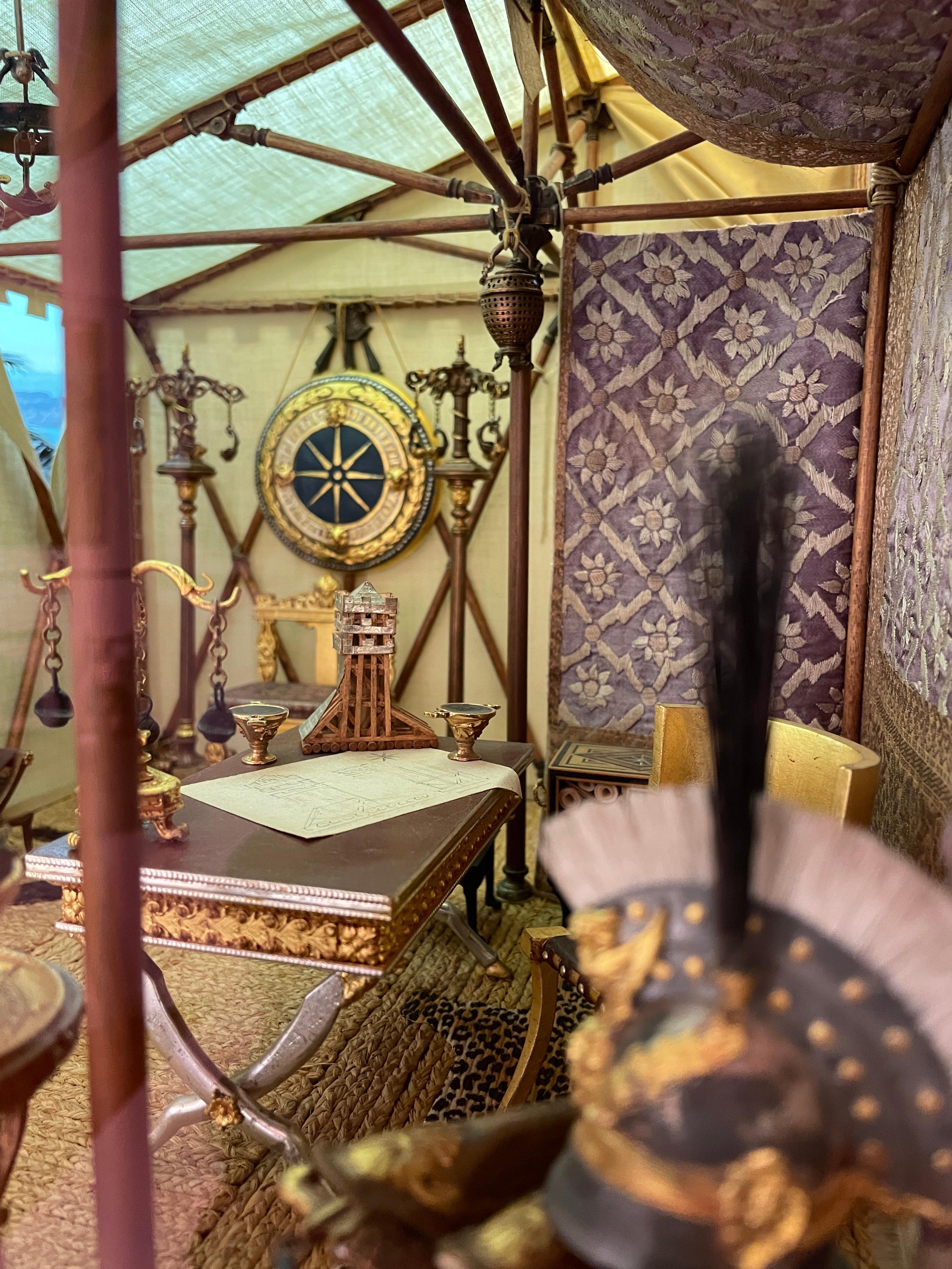 Alexander The Great's Siege Tent, Halicarnassus, ca. 333 BC, Miniature ...