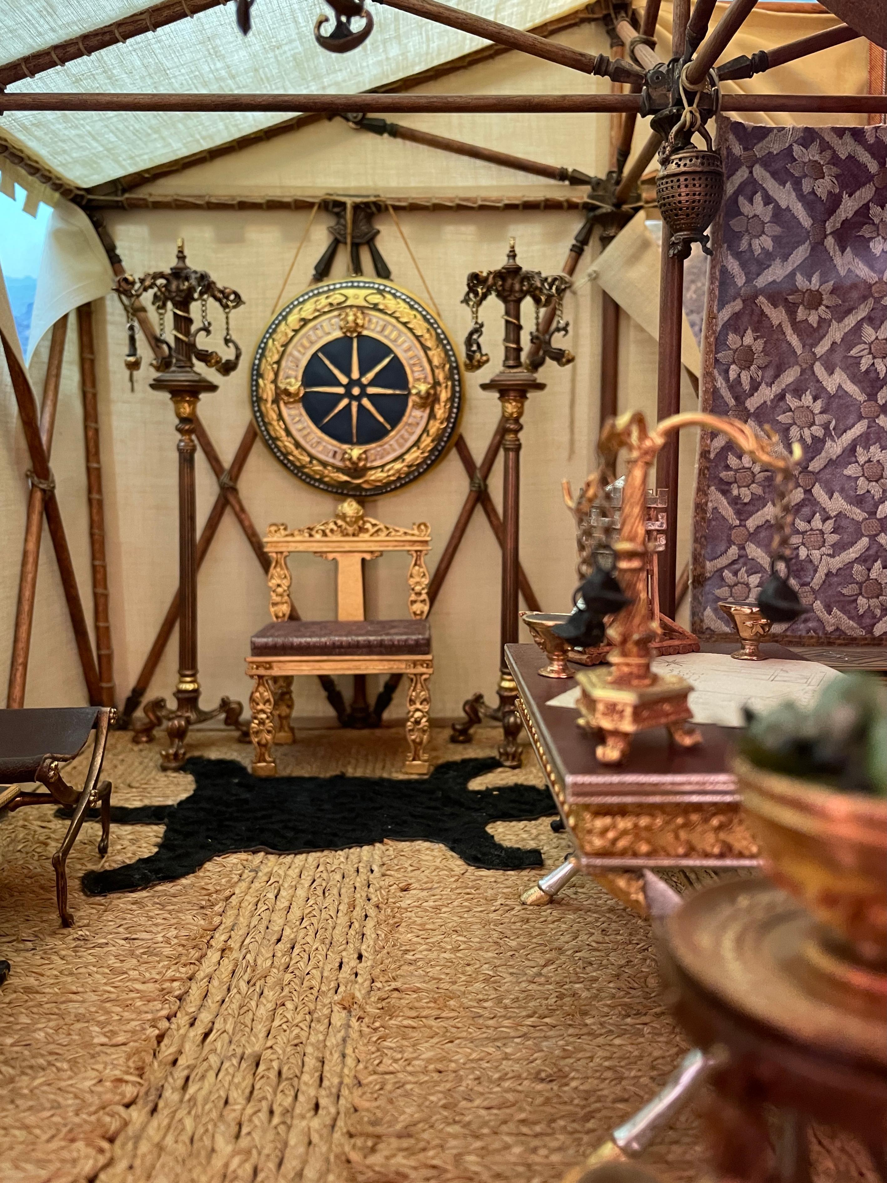 Alexander The Great's Siege Tent, Halicarnassus, ca. 333 BC, Miniature ...